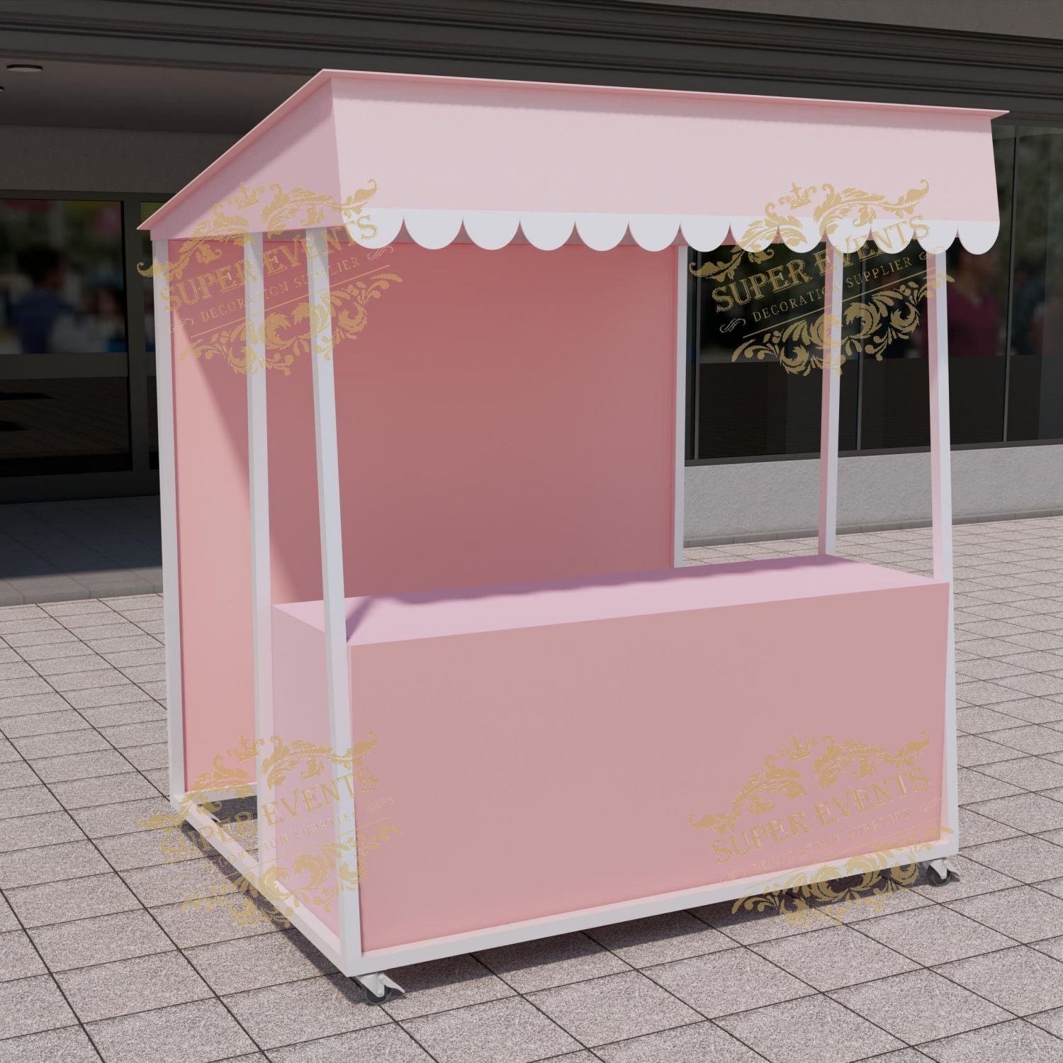 Mobile Trade Show Promotion Kiosk Booth Tent with Wheels - Custom Colo ...