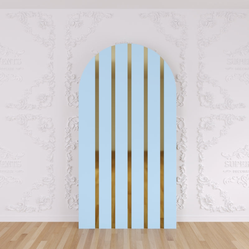 Velvet Arched Chiara Backdrop Set - Blue – Supereventdecor