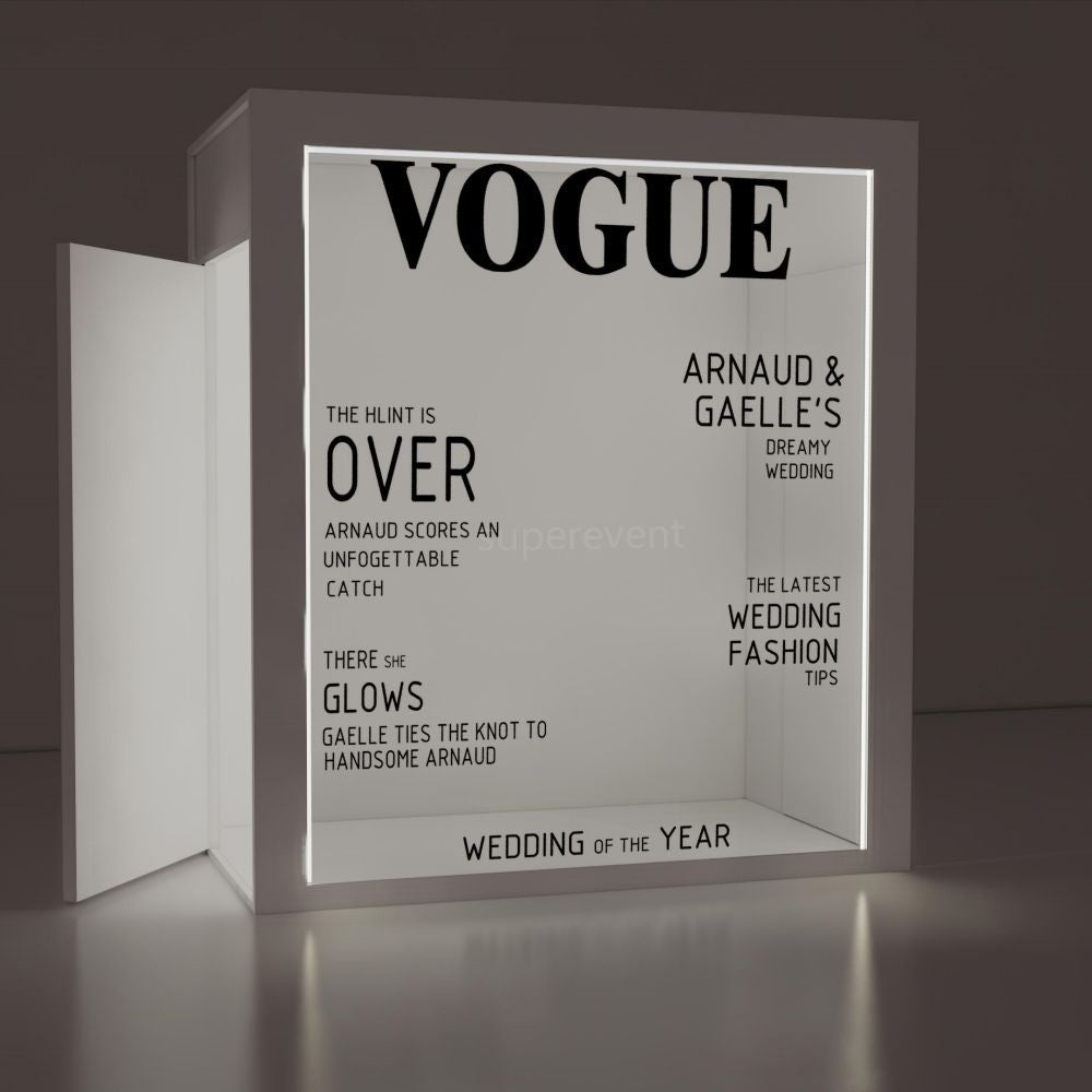 Weddings Photography Background PVC Magazine Photo Booth Box Backdrop ...