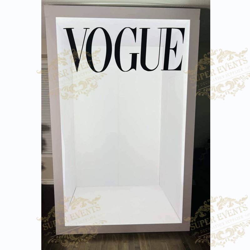 Weddings Photography Background PVC Magazine Vogue Photo Booth Box wit ...