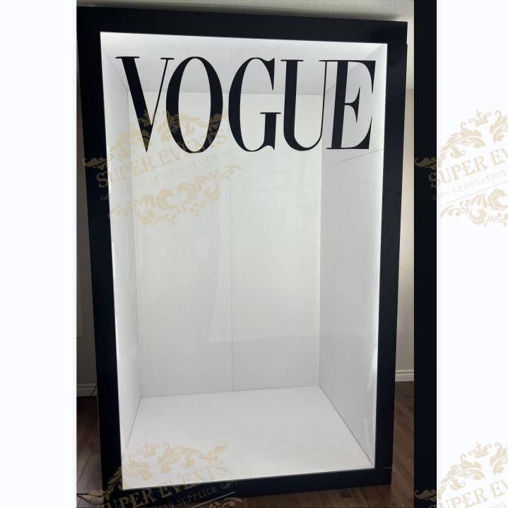 Weddings Photography Background PVC Magazine Vogue Photo Booth Box wit ...