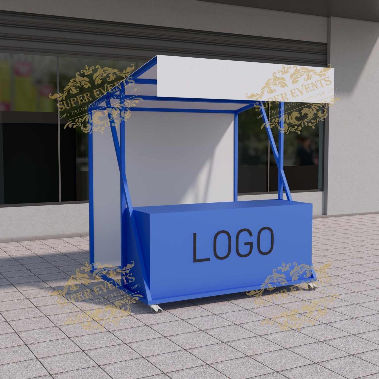 Metal Mobile Trade Show Promotion Kiosk Booth Tent with Wheels - Custo ...