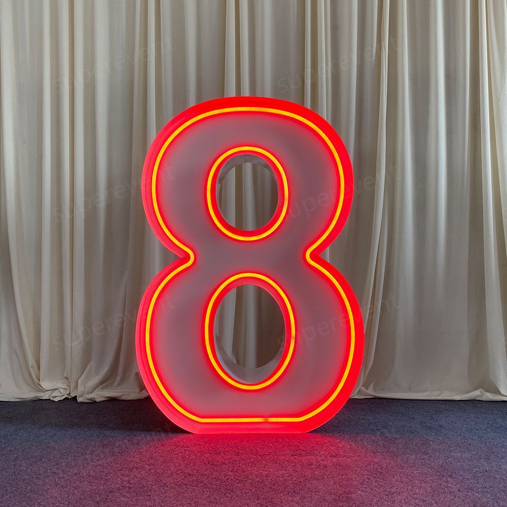 Metal Vintage RGB 4ft Marquee Letter Numbers Freestanding Custom 26 Le ...