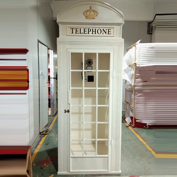 London Telephone Booth English Phone Box - White – Supereventdecor