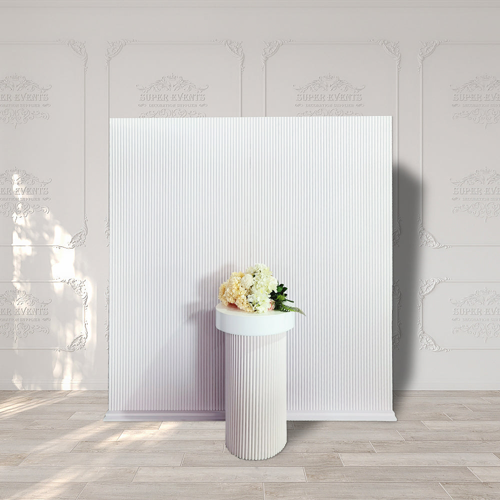 PVC Square Stage Decor Backdrop - White – Supereventdecor