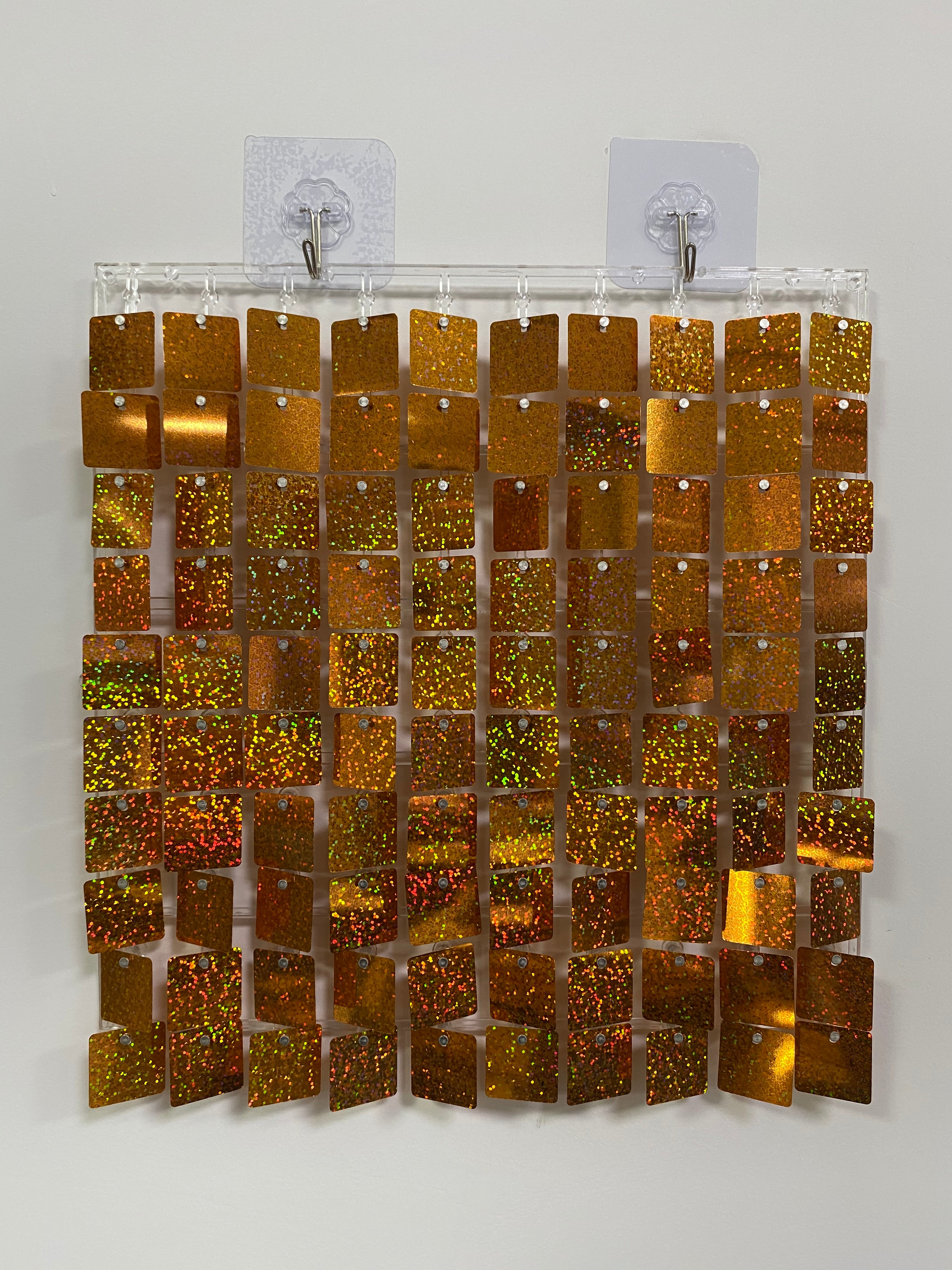 Easy Connect Shimmer Wall Panels / Transparent Grid Backing & Square S ...