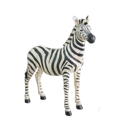 Custom Size Fiberglass Decorative Zebra Statuette – Supereventdecor