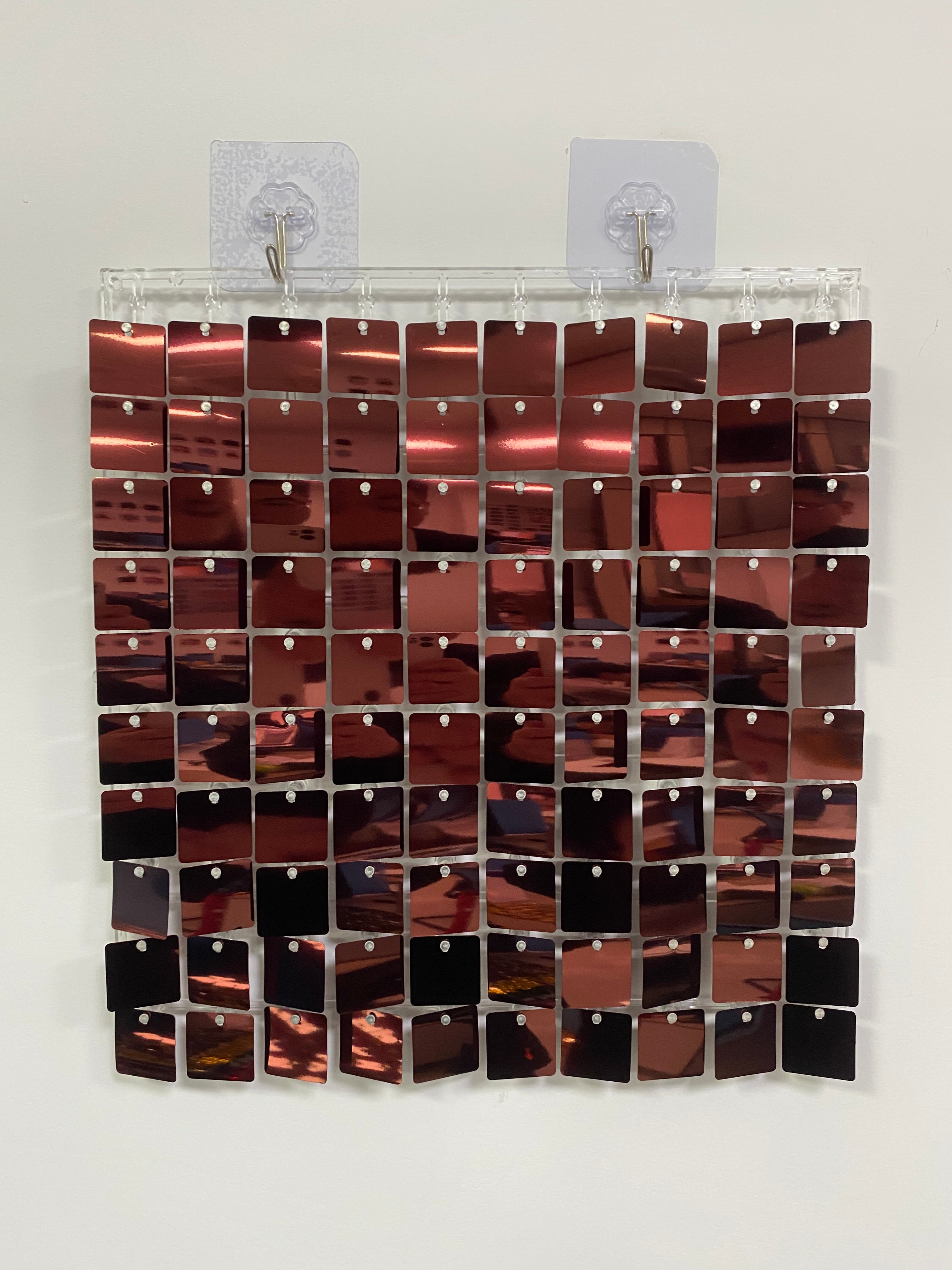 Easy Connect Shimmer Wall Panels / Transparent Grid Backing & Square S ...