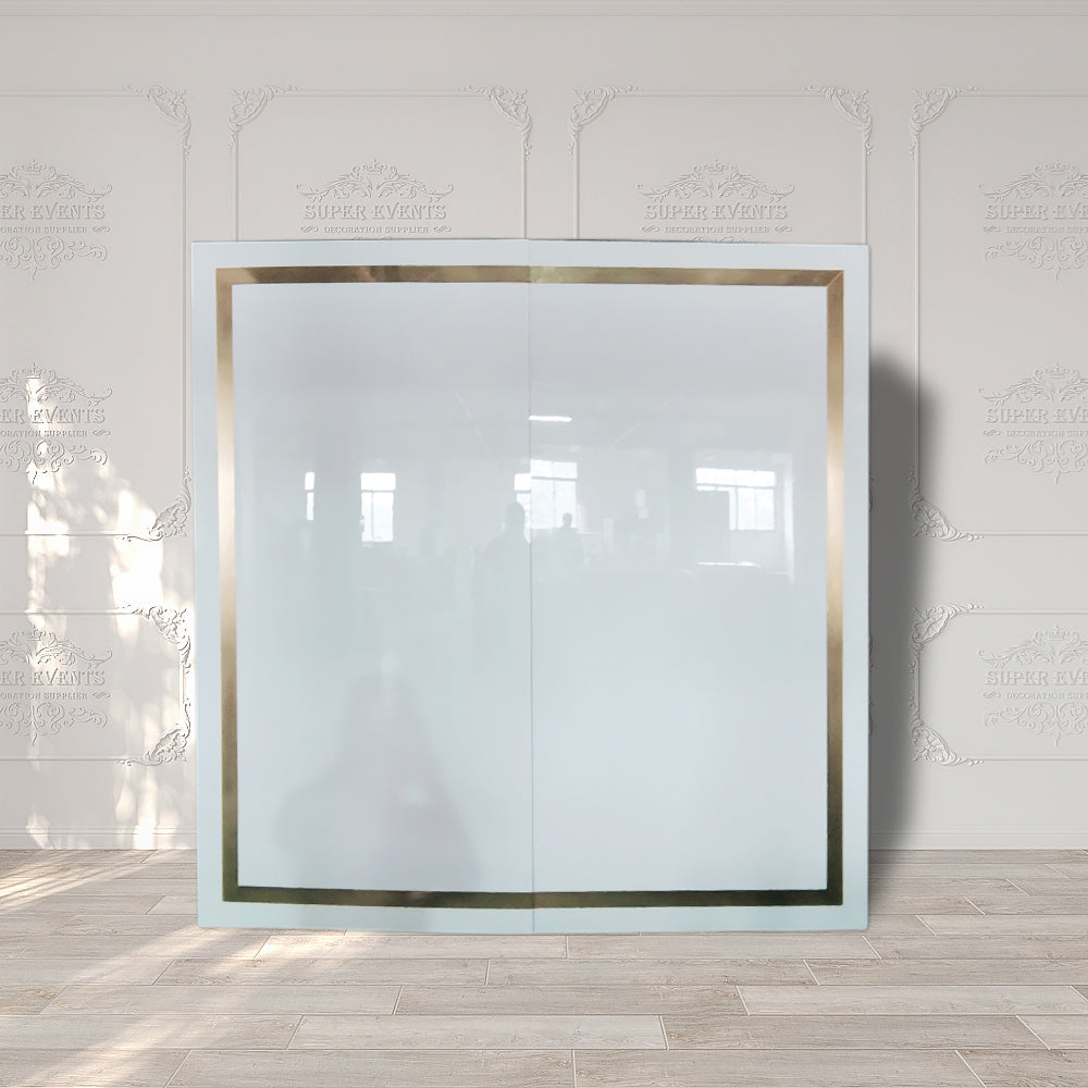 PVC Square Stage Decor Backdrop - White – Supereventdecor