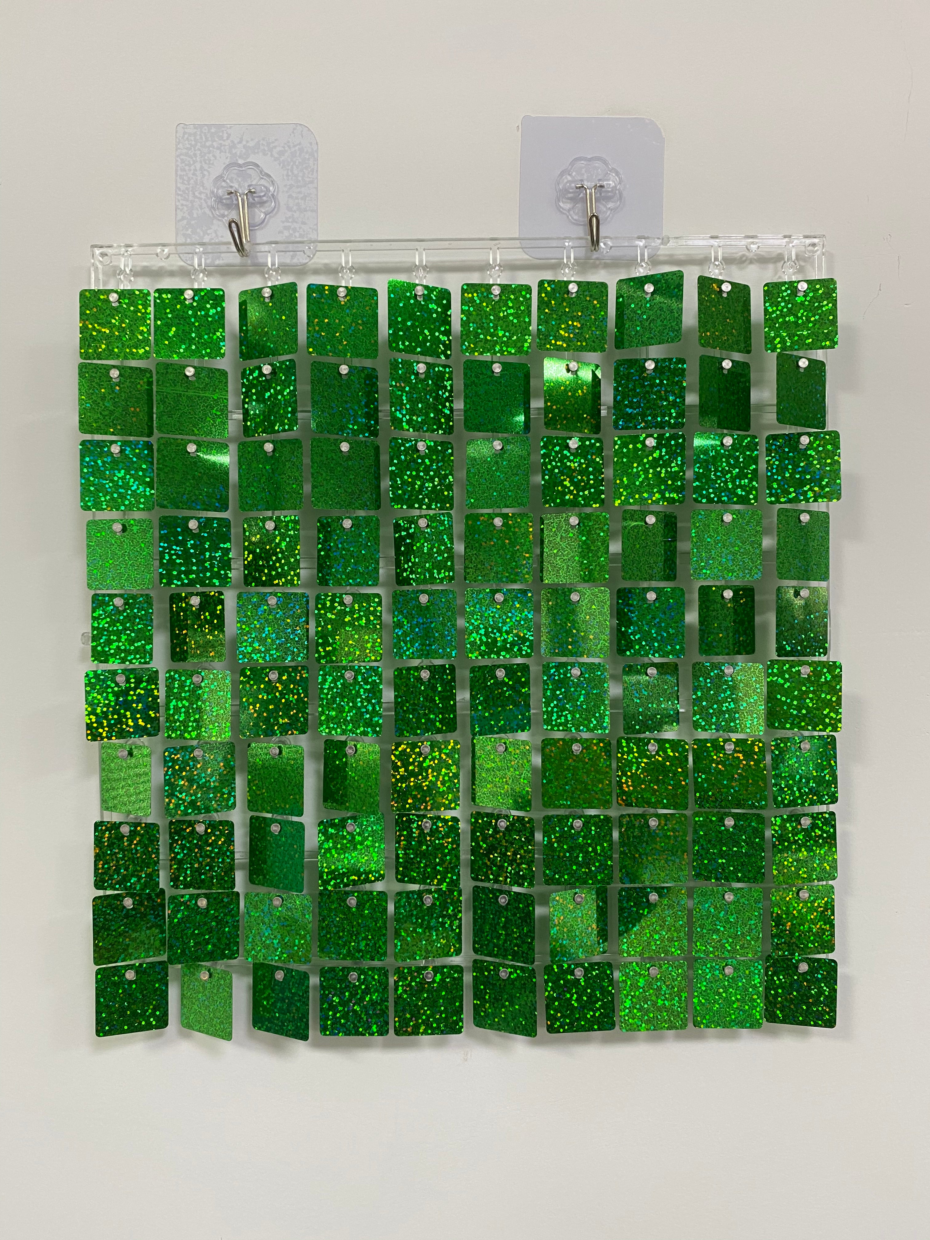 Easy Connect Shimmer Wall Panels / Transparent Grid Backing & Square S ...
