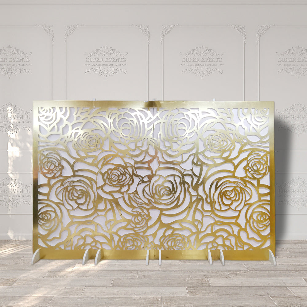 PVC Square Stage Decor Backdrop - Gold – Supereventdecor