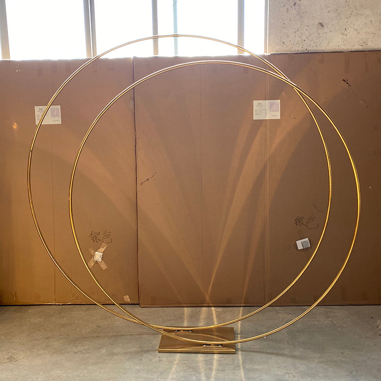 Simple Modern Stainless Steel Circle Arch 65" - Gold/Silver ...