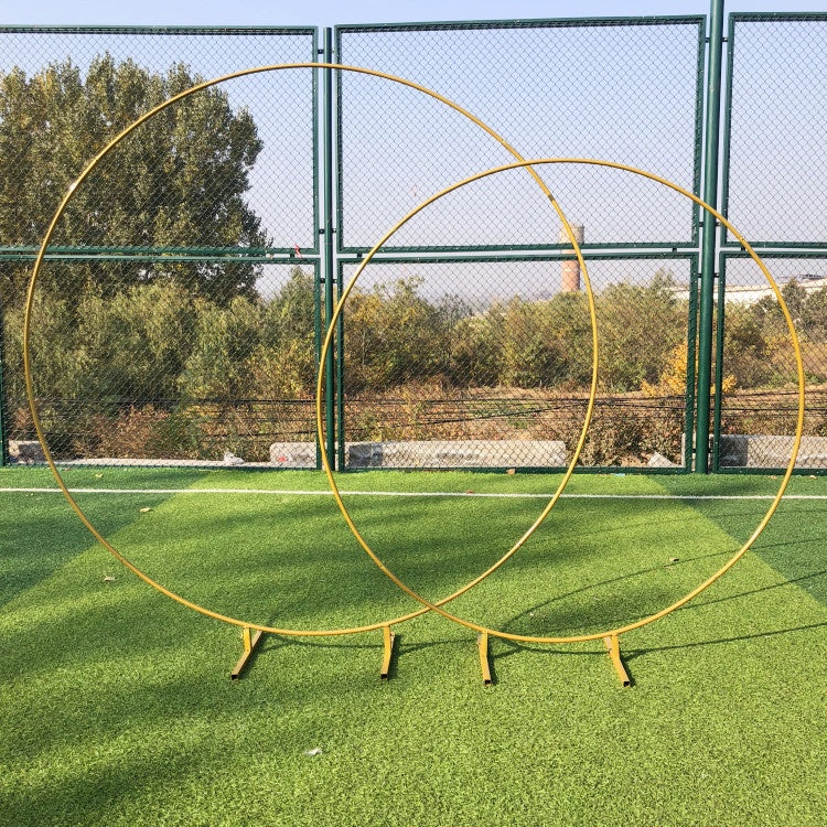 Simple Modern Aluminum Circle Arch 65" - Gold – Supereventdecor