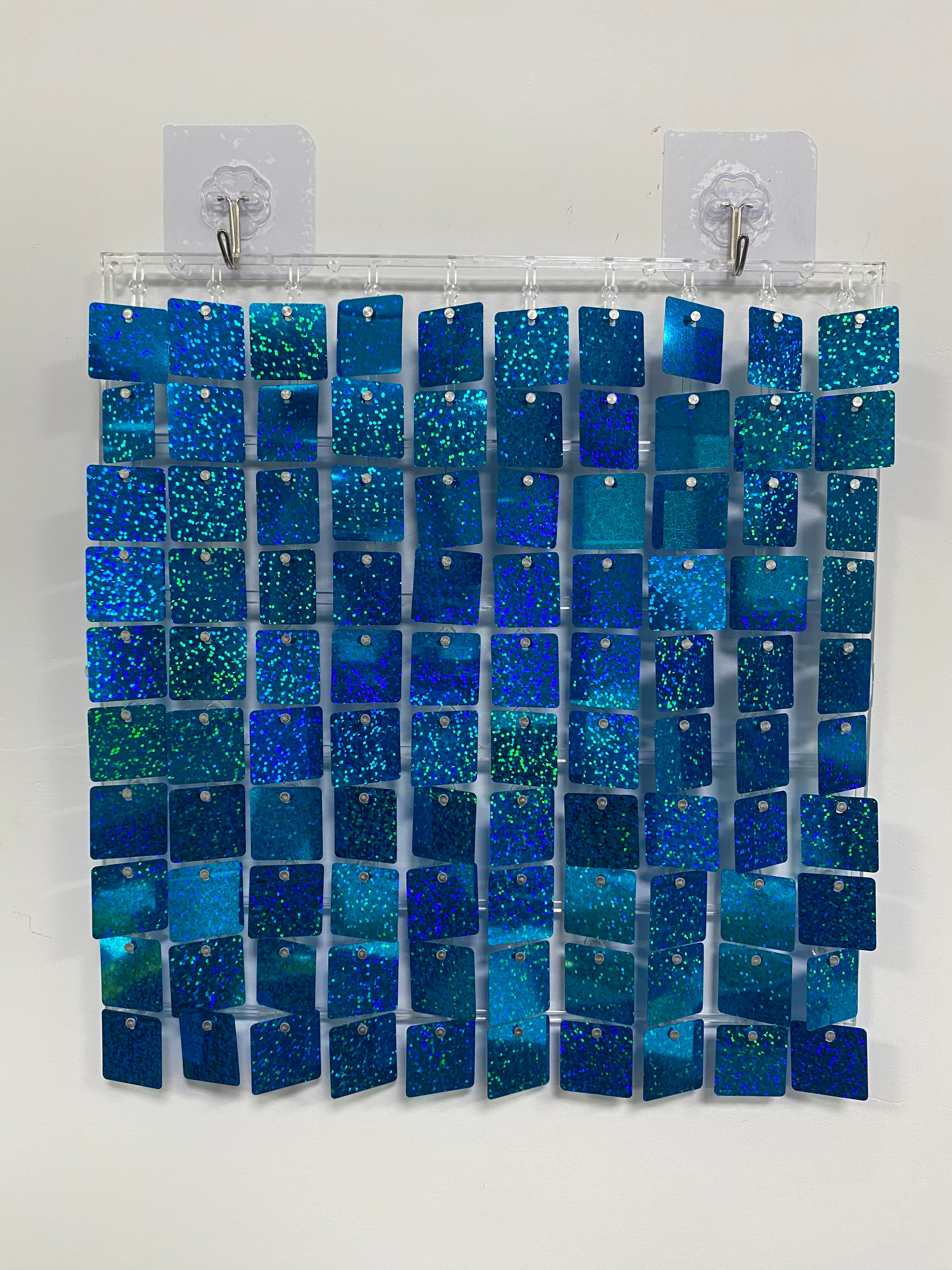 Easy Connect Shimmer Wall Panels / Transparent Grid Backing & Square S ...